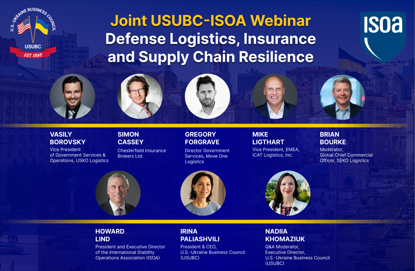 Joint USUBC-ISOA Webinar: Defense Logistics, Insurance, and Chain Resilience - ISOA